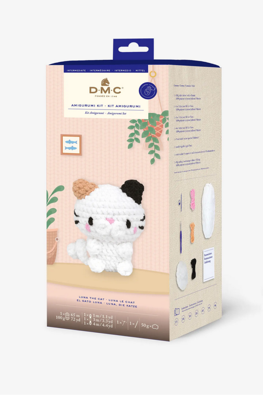 Kit amigurumi XL Le chat Luna - Kits crochet - DMC
